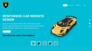 Build Responsive Car Website Using Html Css Javascript