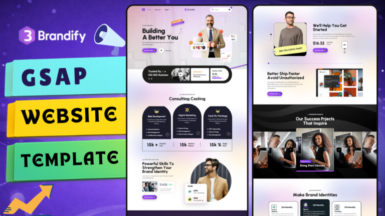 Digital Marketing Agency HTML Website Template with GSAP Animation